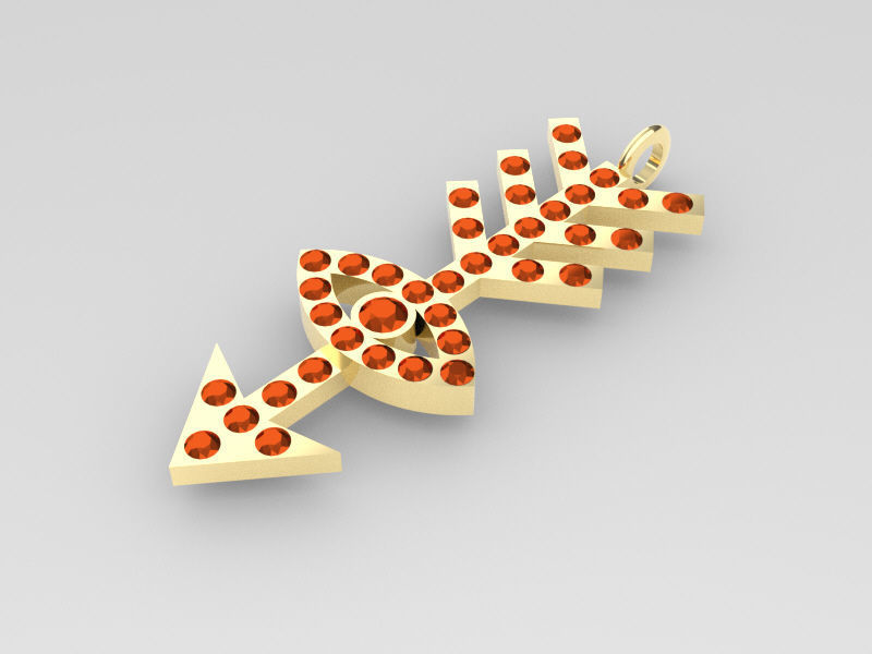 The evil eye arrow 3D model 3D printable | CGTrader