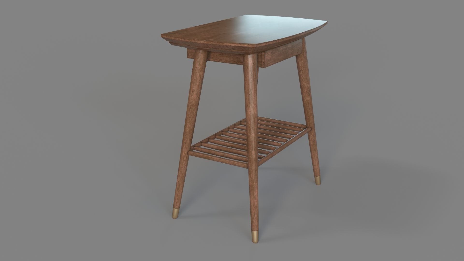 Ari Side Table Walnut 3D model | CGTrader