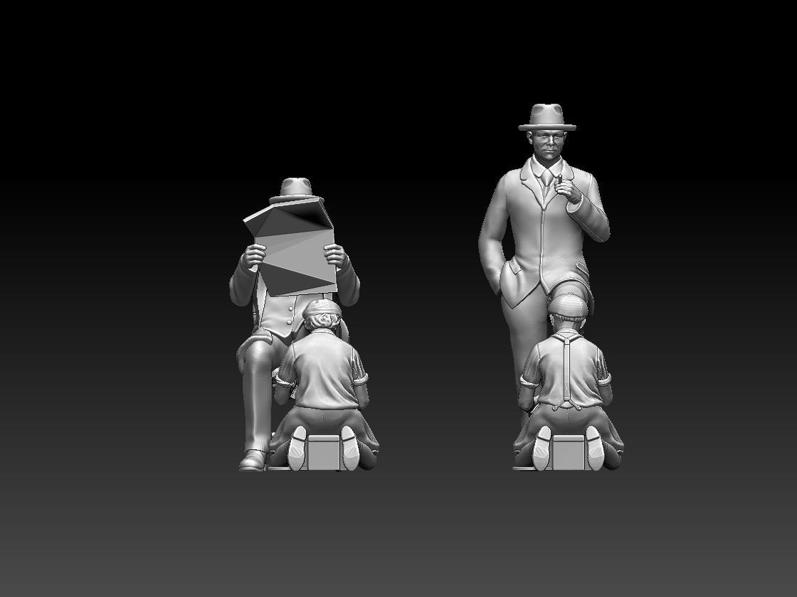 shoe shine 3D model 3D printable | CGTrader