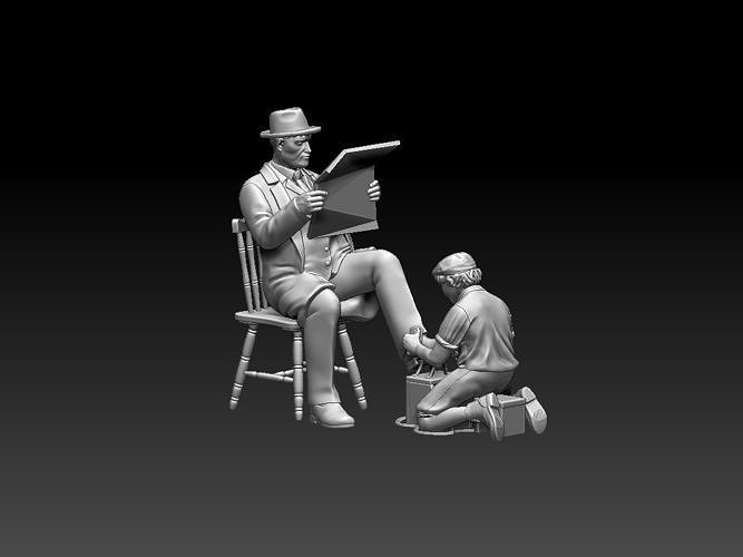 SHOE SHINE 3D model 3D printable | CGTrader