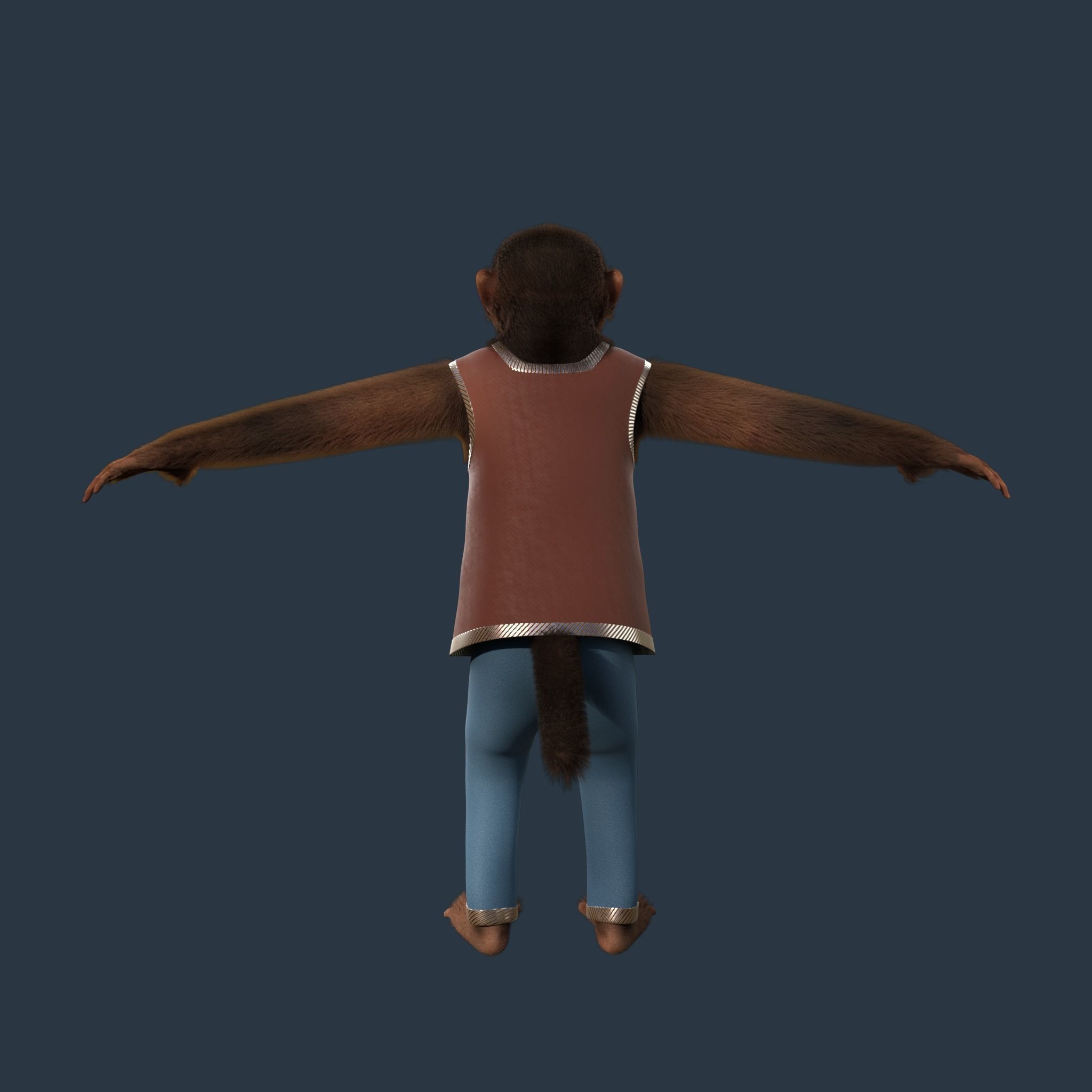 Cartoon Monkey NoRig 3D model | CGTrader