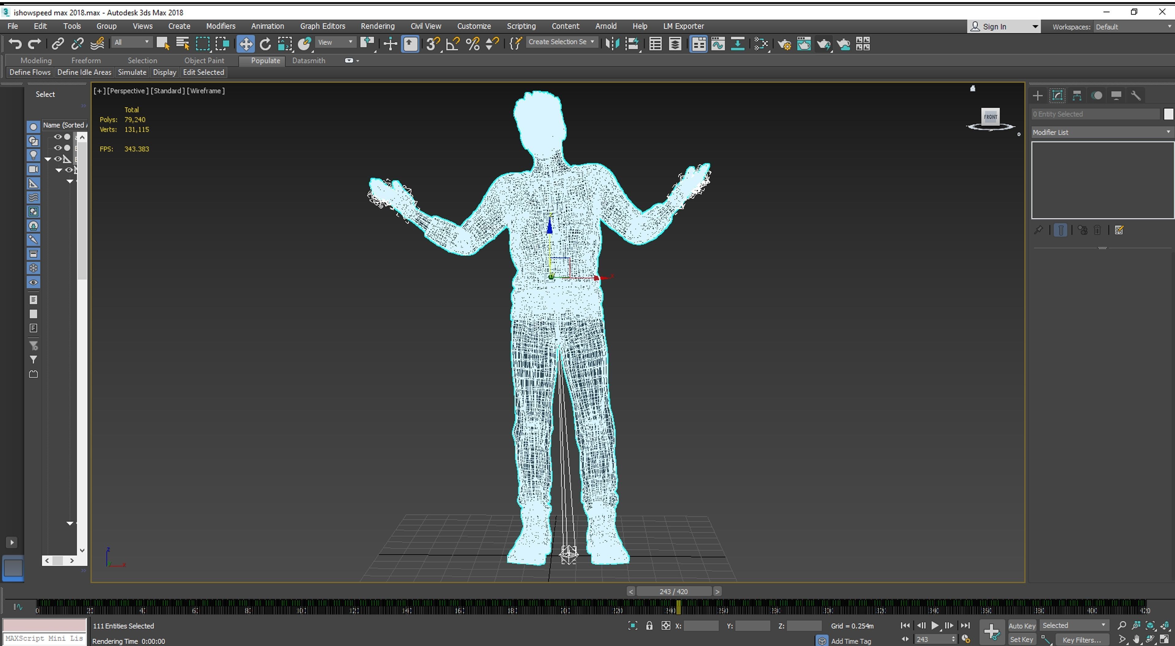 3D model Man 3D Rigged model ready for animation VR / AR / low-poly ...