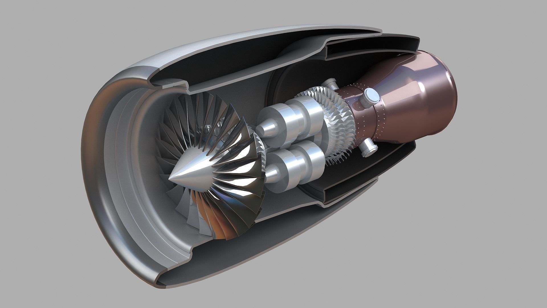 aircraft jet engine motor airplane vehicle plane air jumbo 3D model | CGTrader