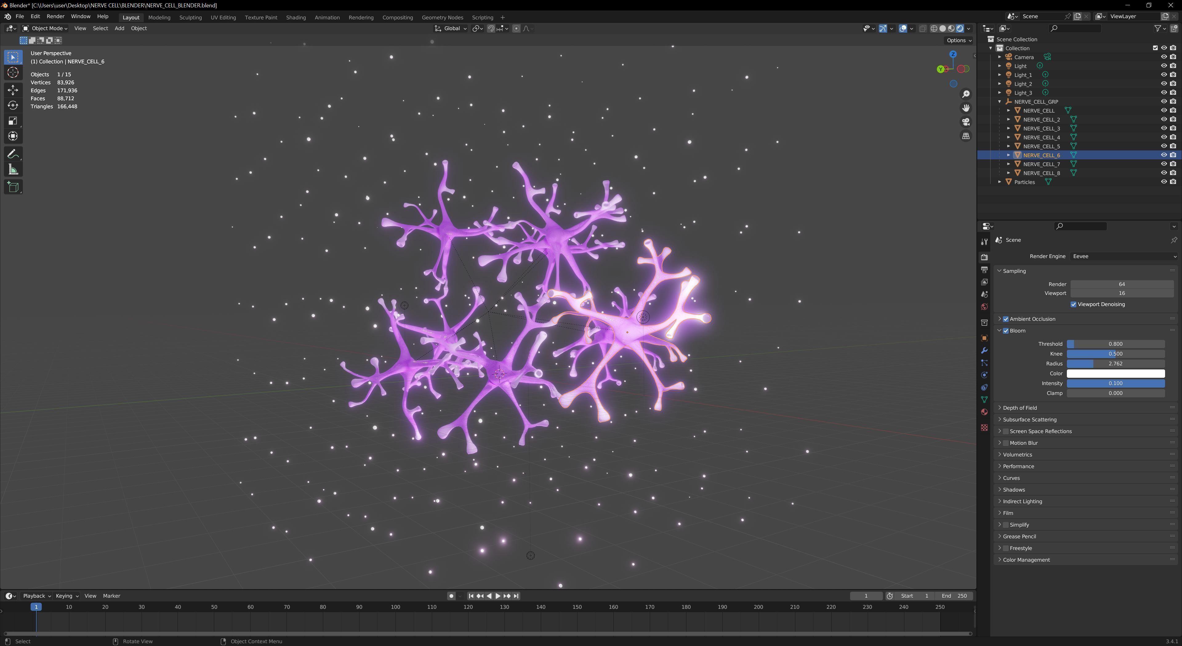 3D model Nerve Cell VR / AR / low-poly | CGTrader