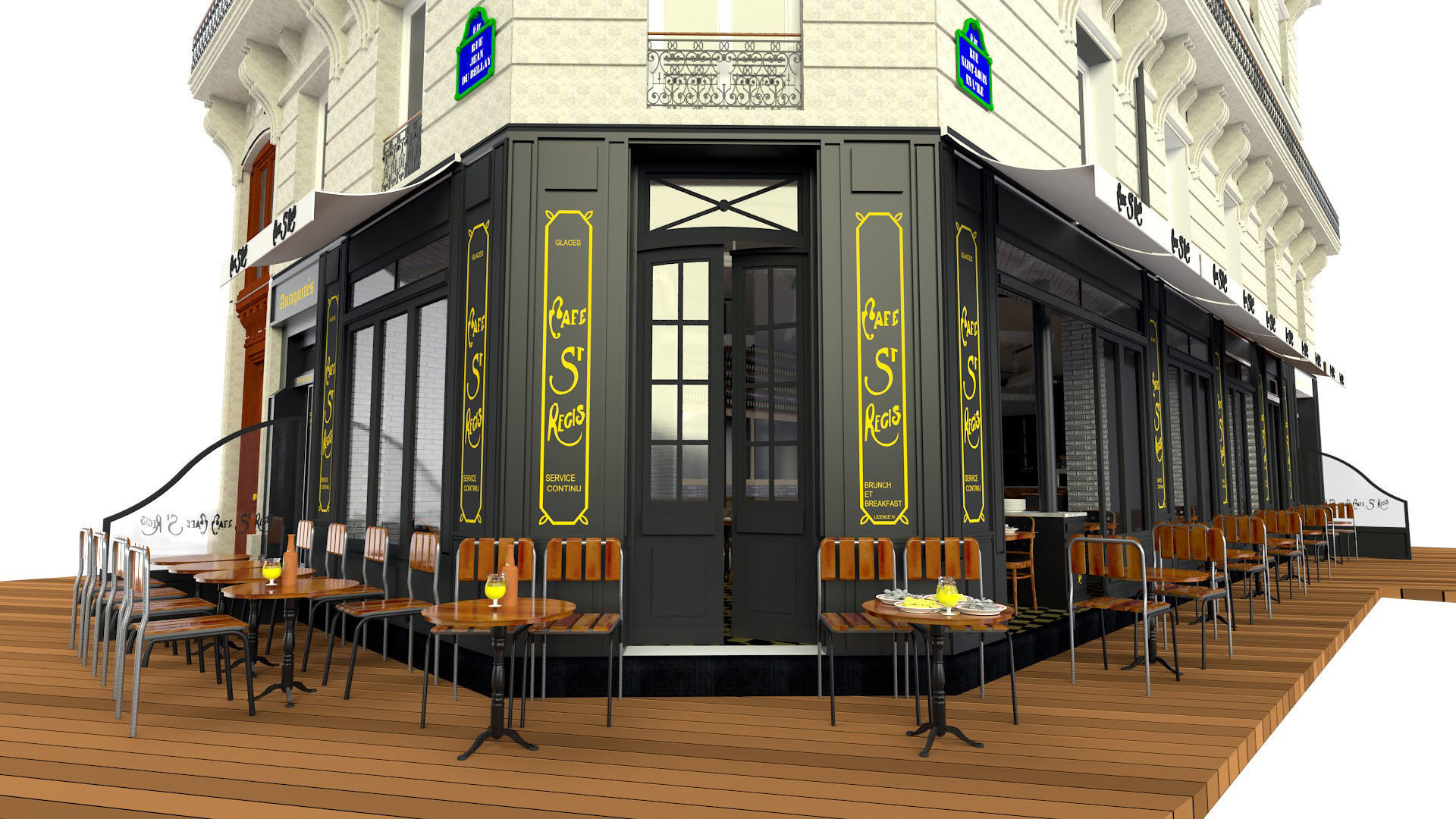 French Restaurant 3D model | CGTrader