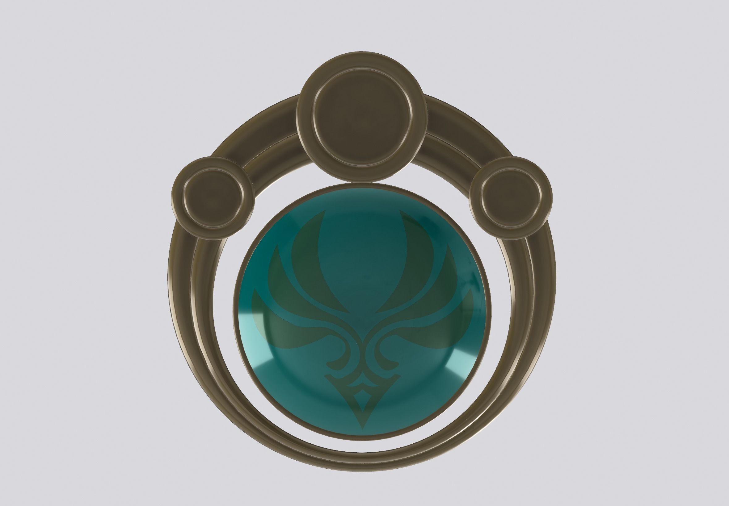 Inazuma Anemo Vision Genshin Impact 3D model 3D printable | CGTrader