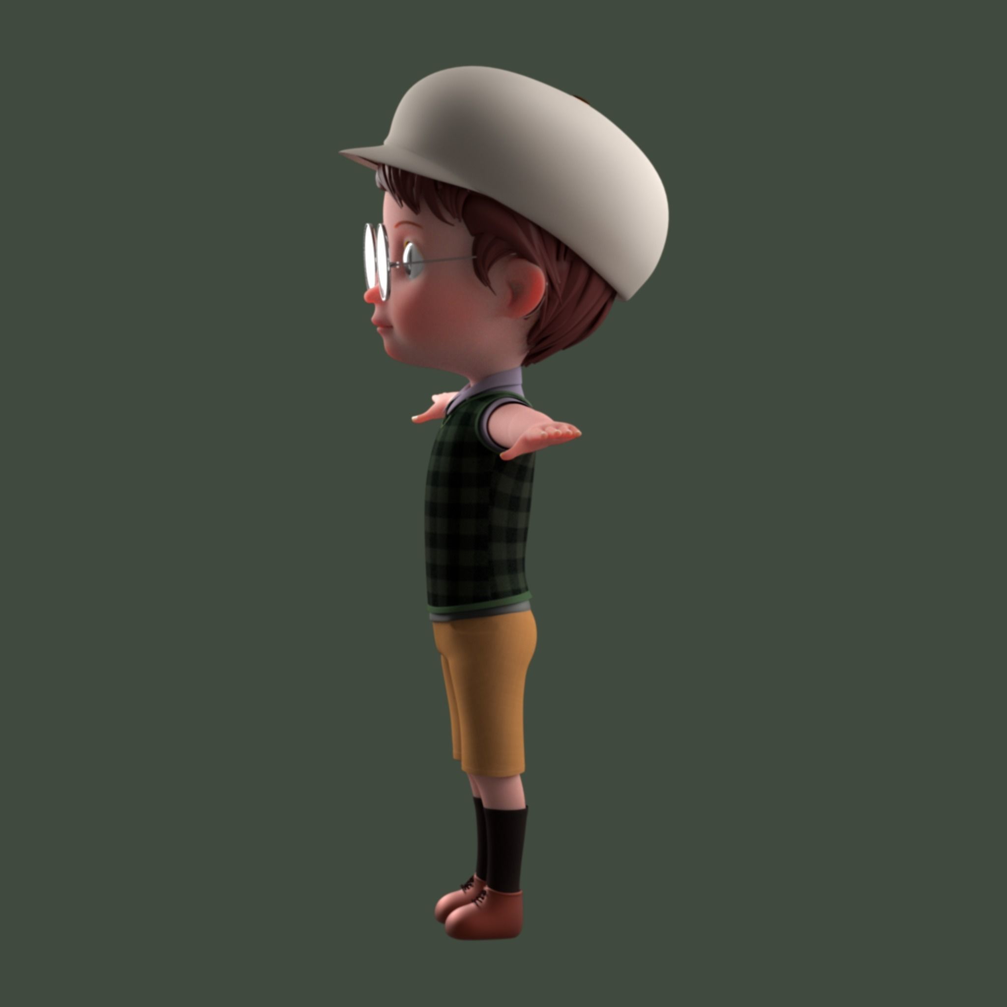 Cartoon Boy Rigged 3D model rigged | CGTrader
