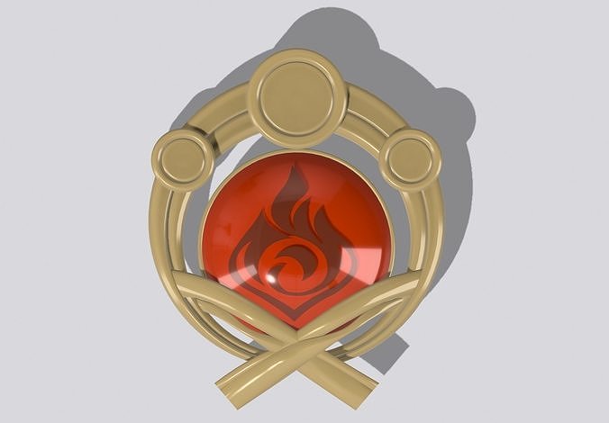 Inazuma Pyro Vision Genshin Impact 3D model 3D printable | CGTrader