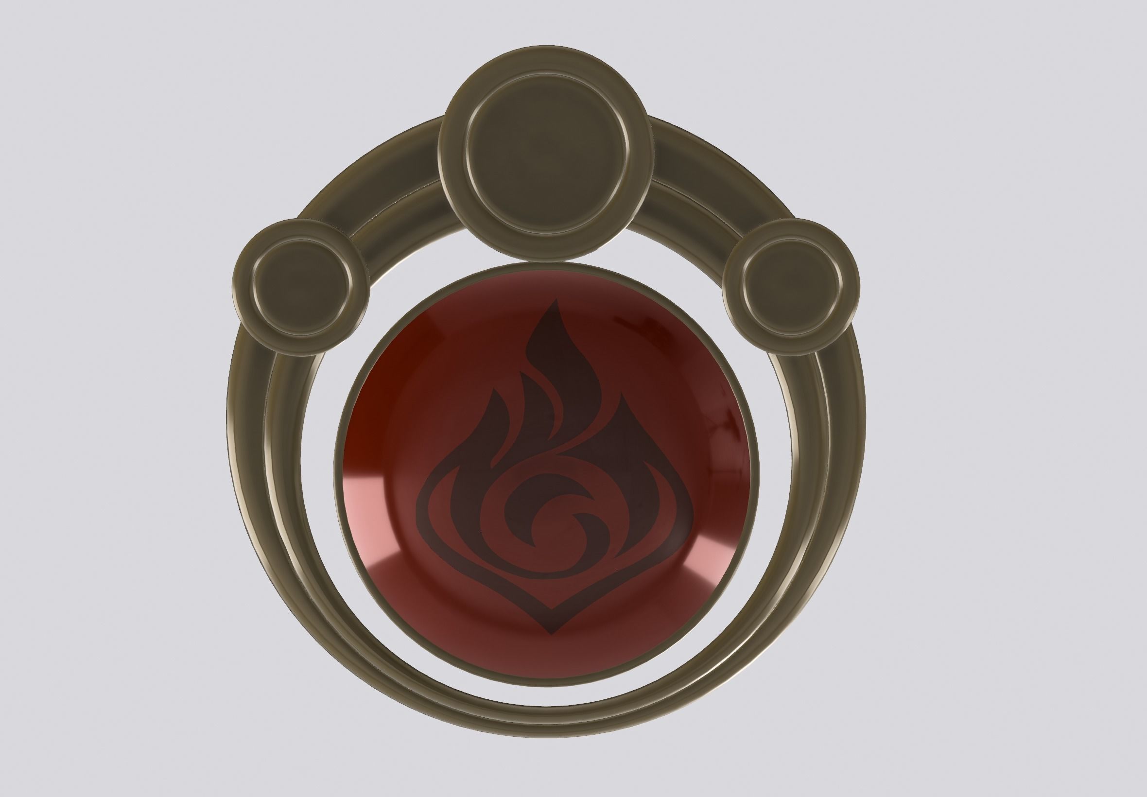 Inazuma Pyro Vision Genshin Impact 3D model 3D printable | CGTrader