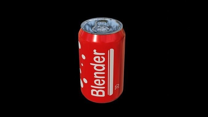 3d can cold drink model ready in blender 3D model | CGTrader