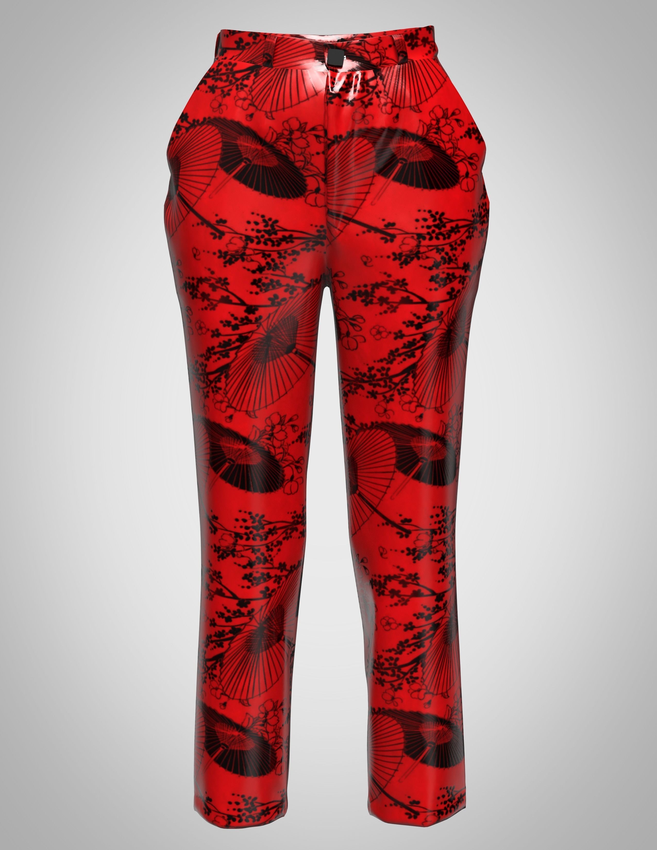 Trouser slack female 3D model | CGTrader