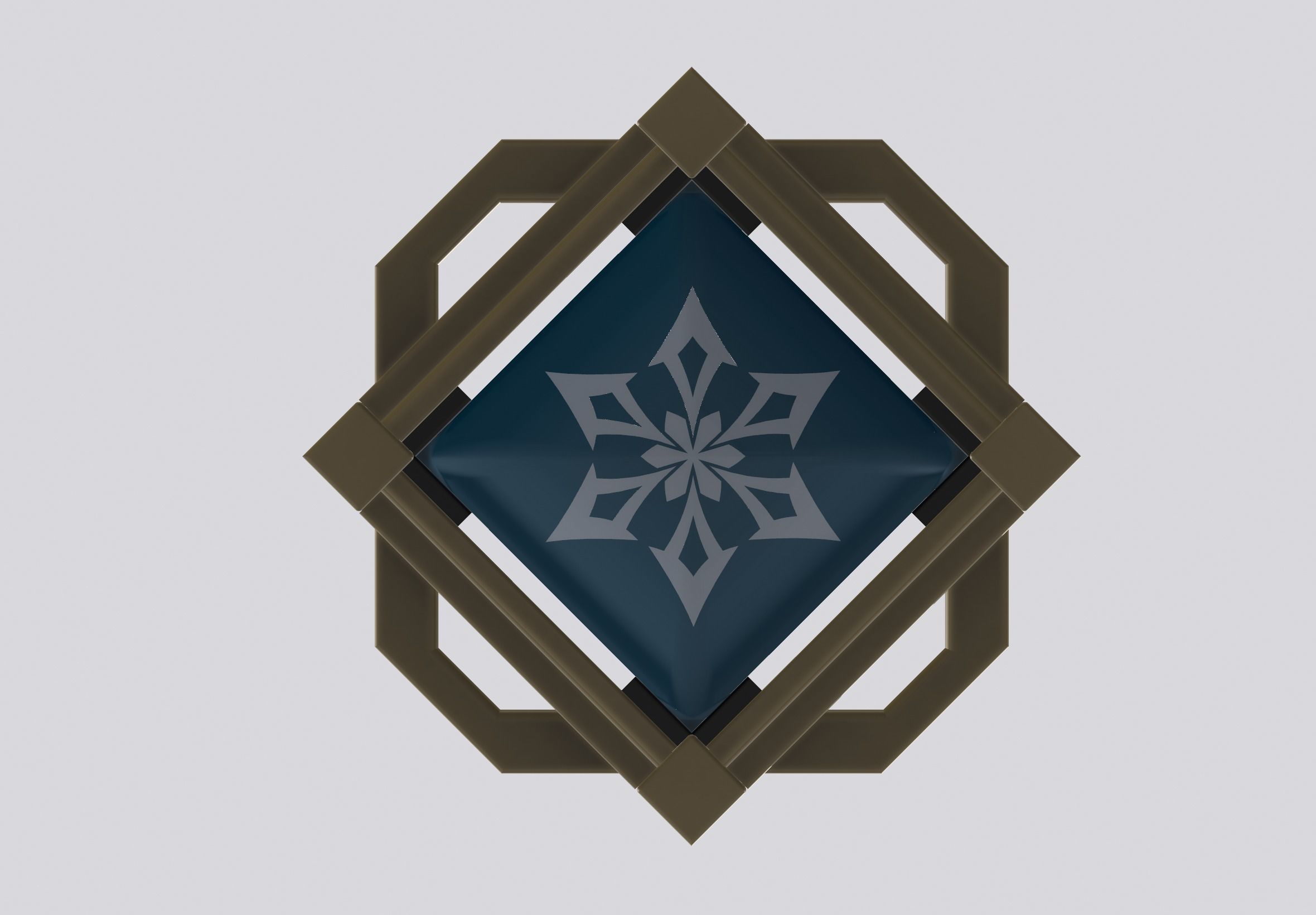 Liyue Cryo Vision Genshin Impact 3D model 3D printable | CGTrader