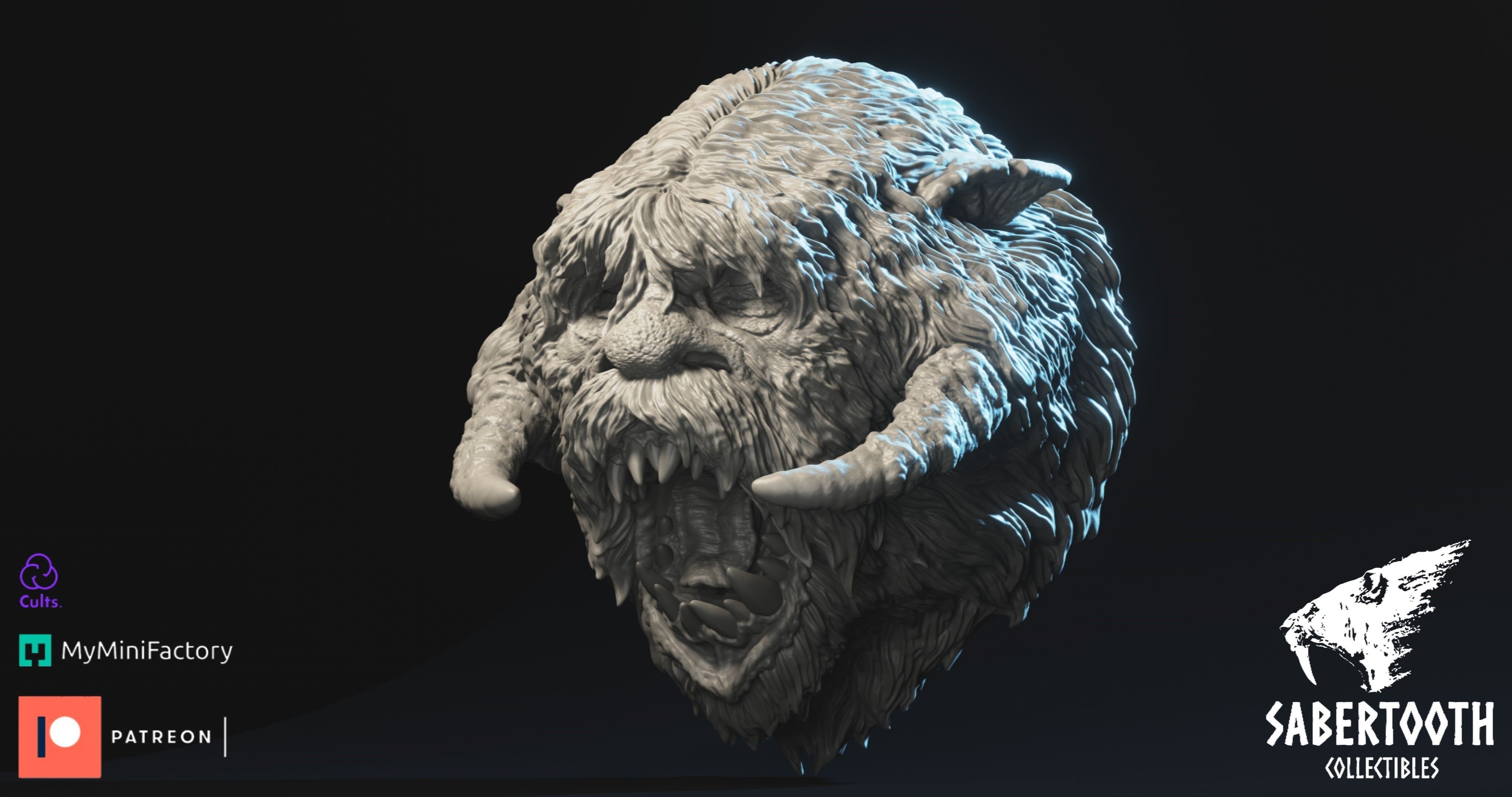 Star Wars Wampa Magnet Head 3D model 3D printable | CGTrader