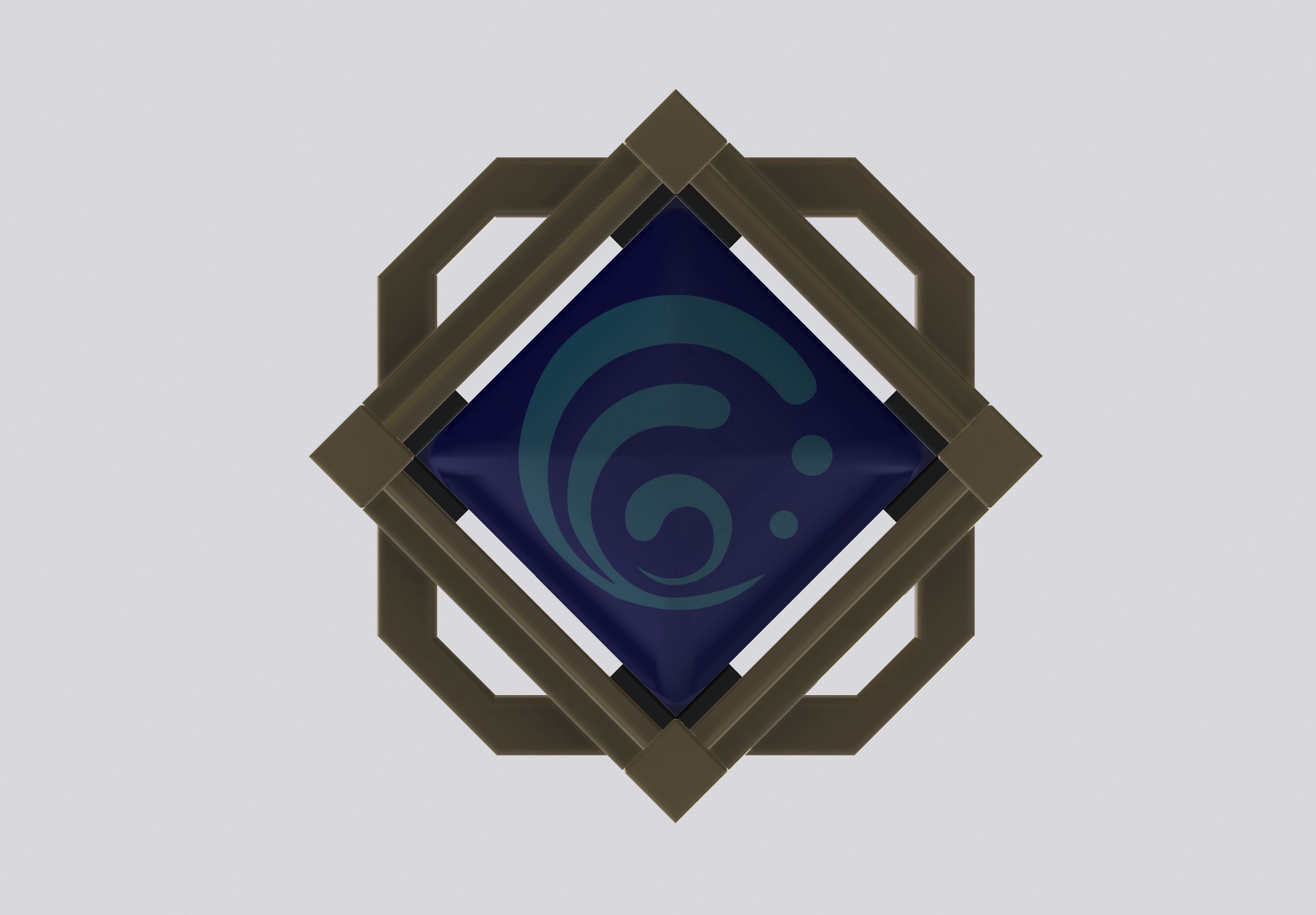 Liyue Hydro Vision Genshin Impact 3D model 3D printable | CGTrader