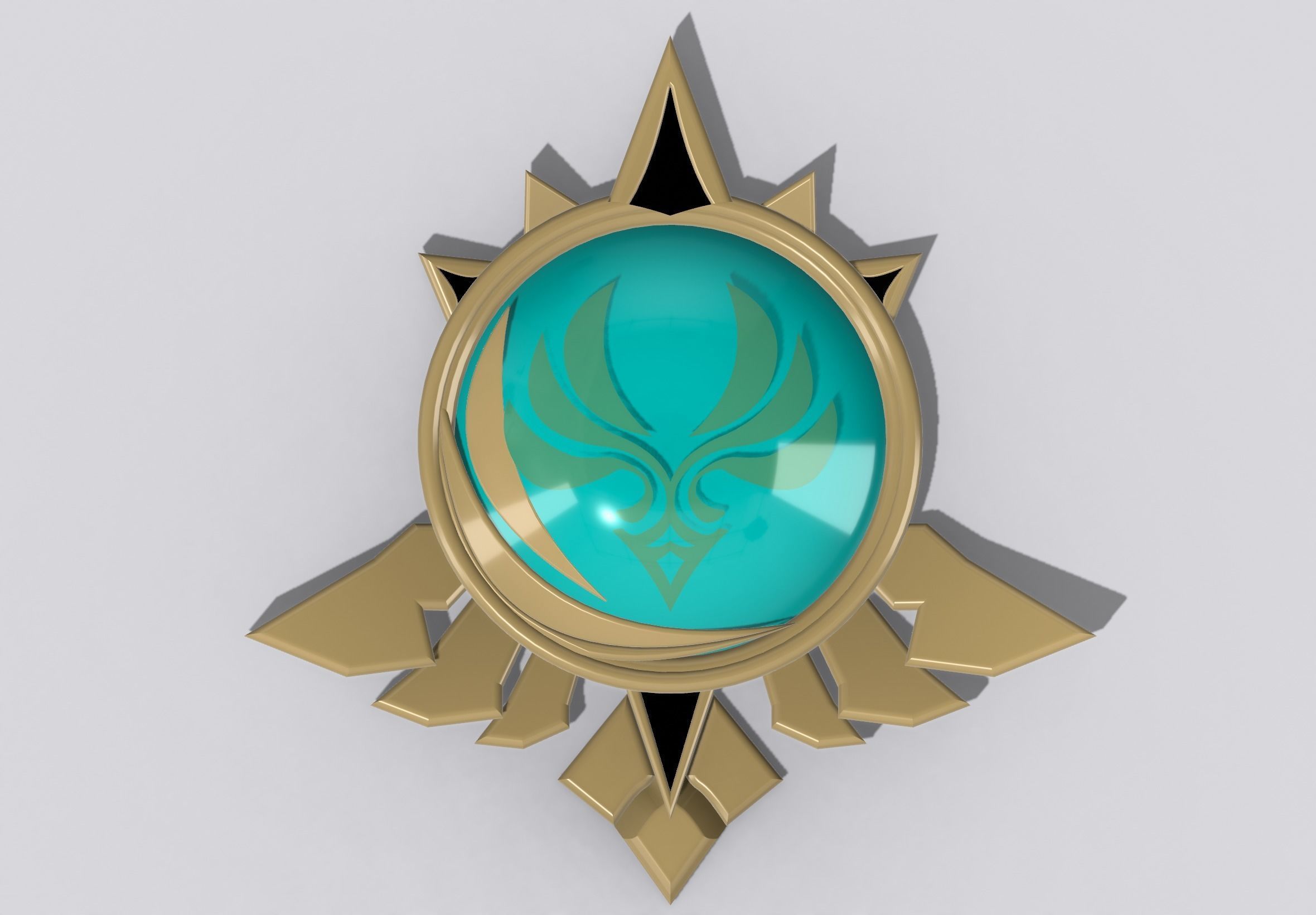 Mondstadt Anemo Vision Genshin Impact 3D model 3D printable | CGTrader