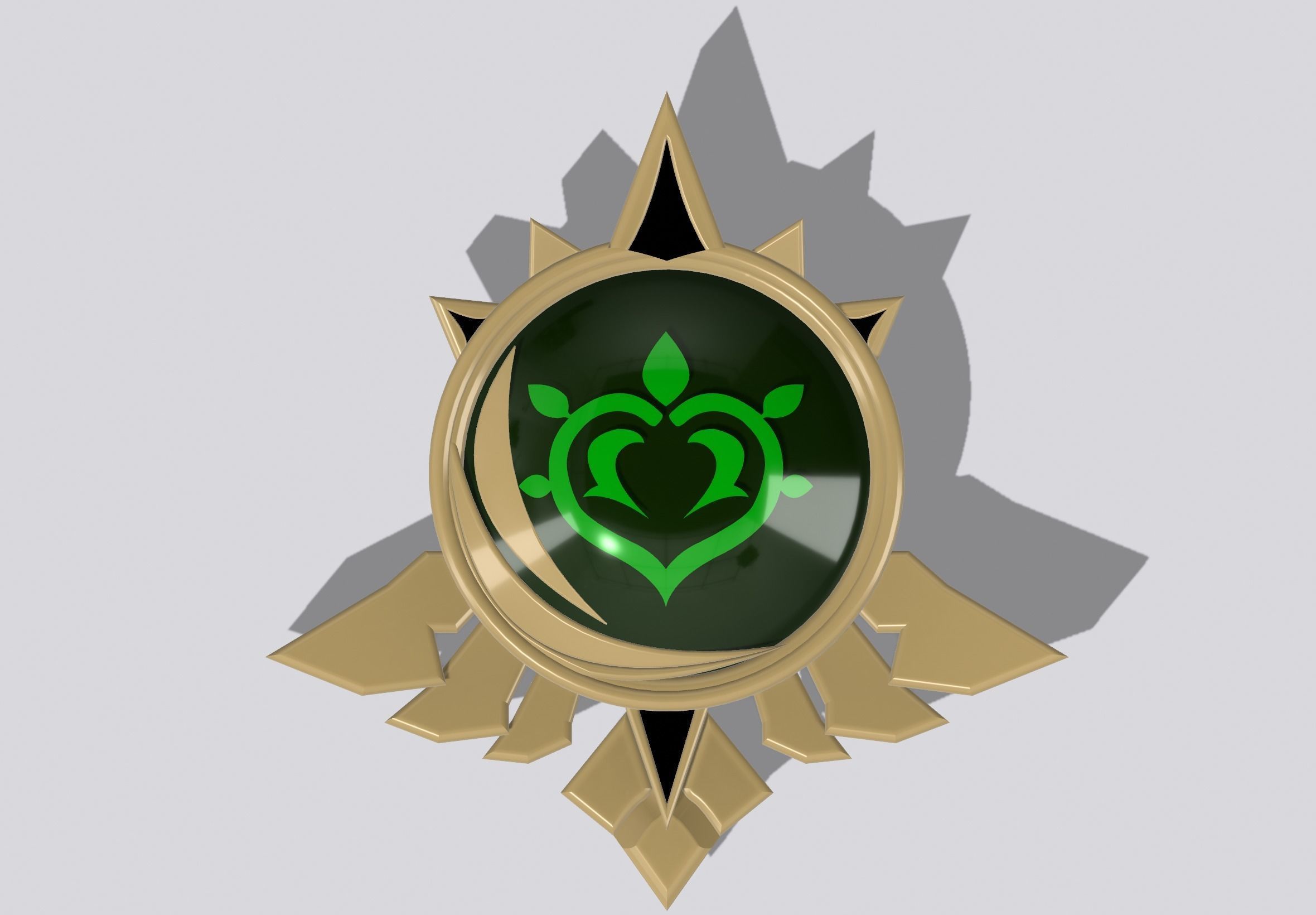 Mondstadt Dendro Vision Genshin Impact 3D model 3D printable | CGTrader