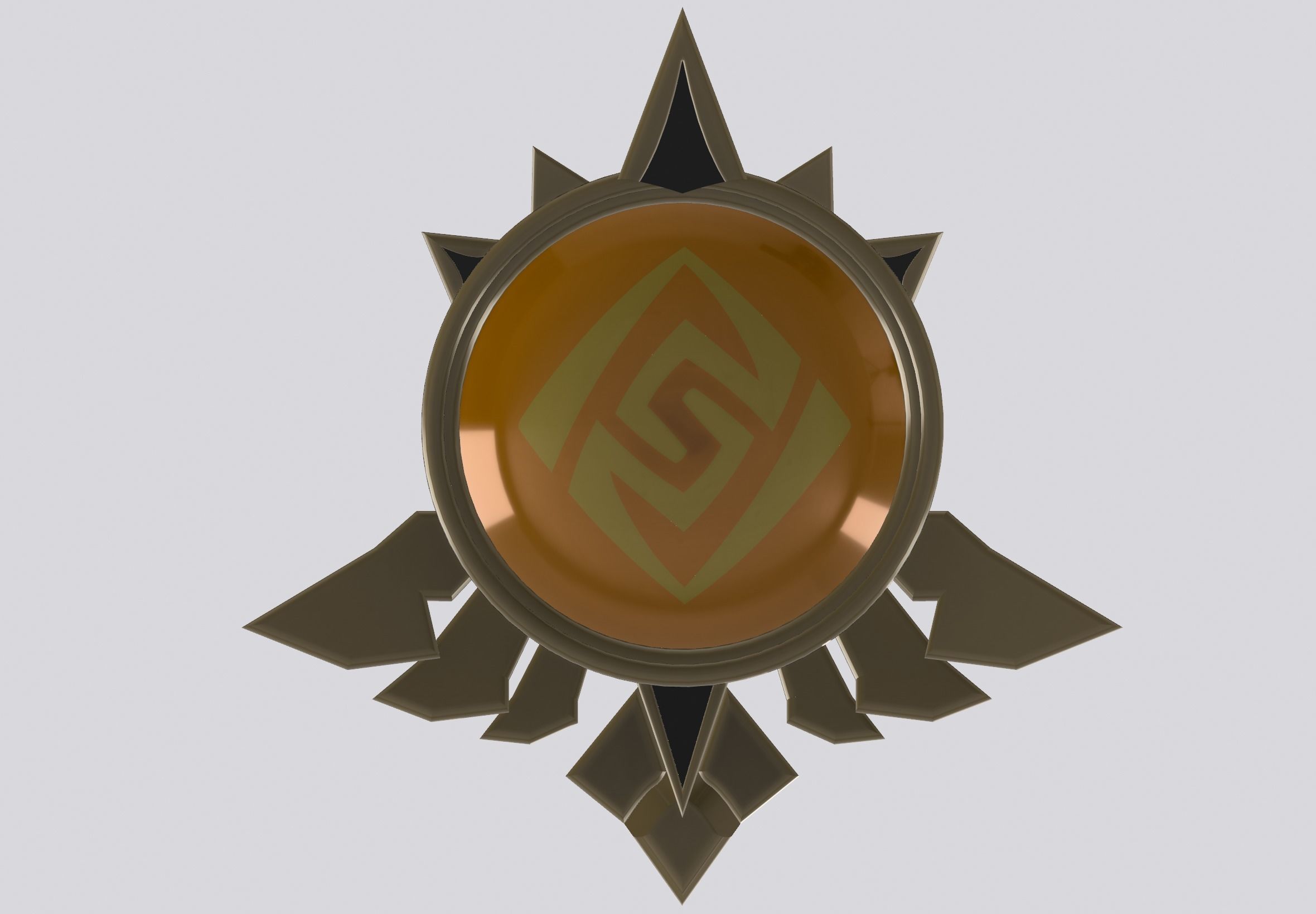 Mondstadt Geo Vision Genshin Impact 3D model 3D printable | CGTrader