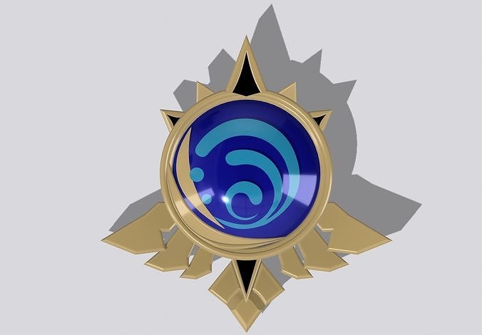 Mondstadt Hydro Vision Genshin Impact 3D model 3D printable | CGTrader