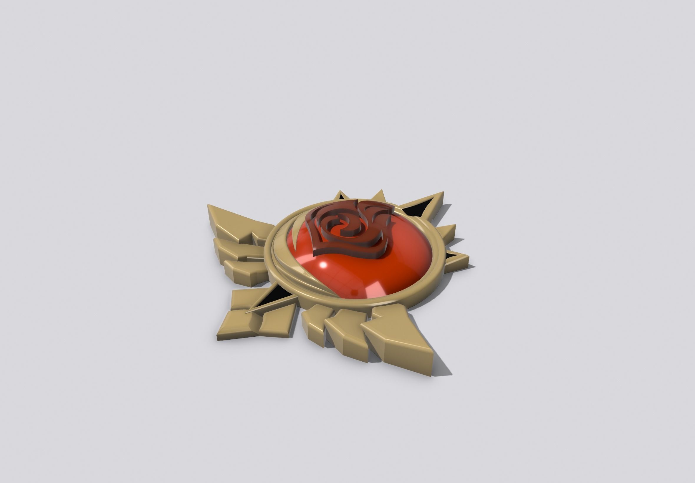 Mondstadt Pyro Vision Genshin Impact 3D model 3D printable | CGTrader