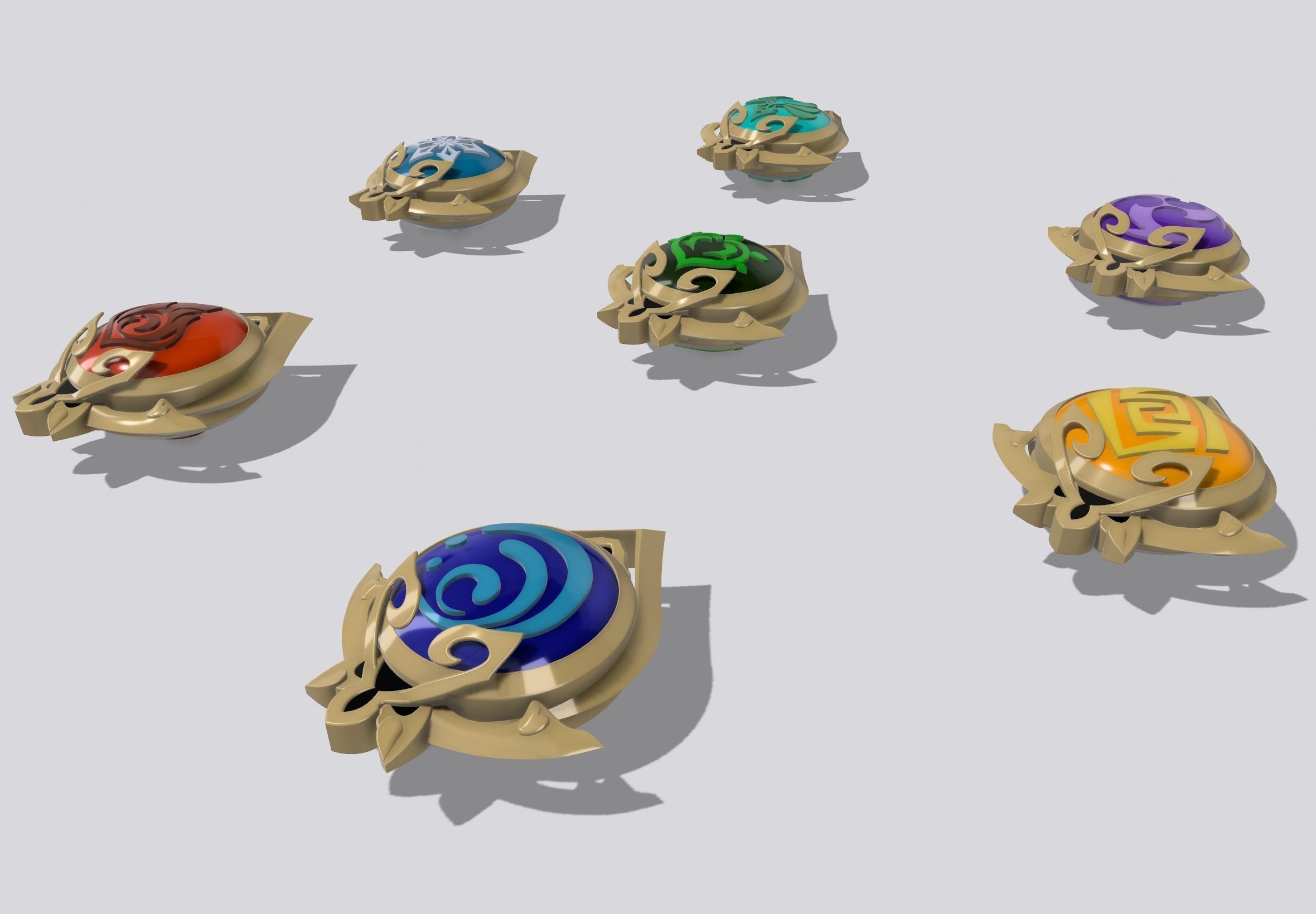 Sumeru Visions Pack Genshin Impact 3D model 3D printable | CGTrader