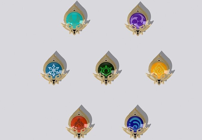 Sumeru Visions Pack Genshin Impact 3D model 3D printable | CGTrader