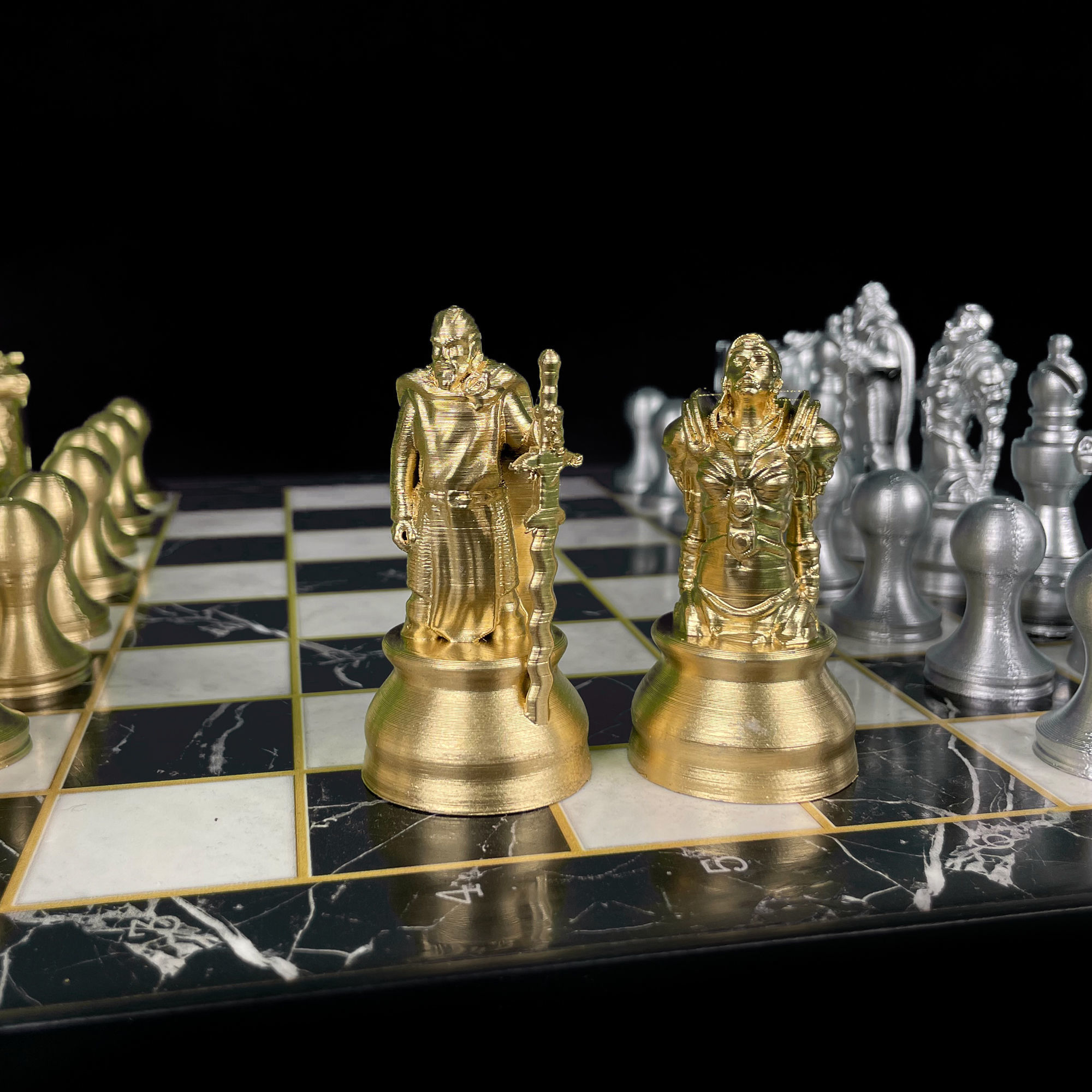 Knight Chess Set - Chevalier Chess 3D model 3D printable | CGTrader