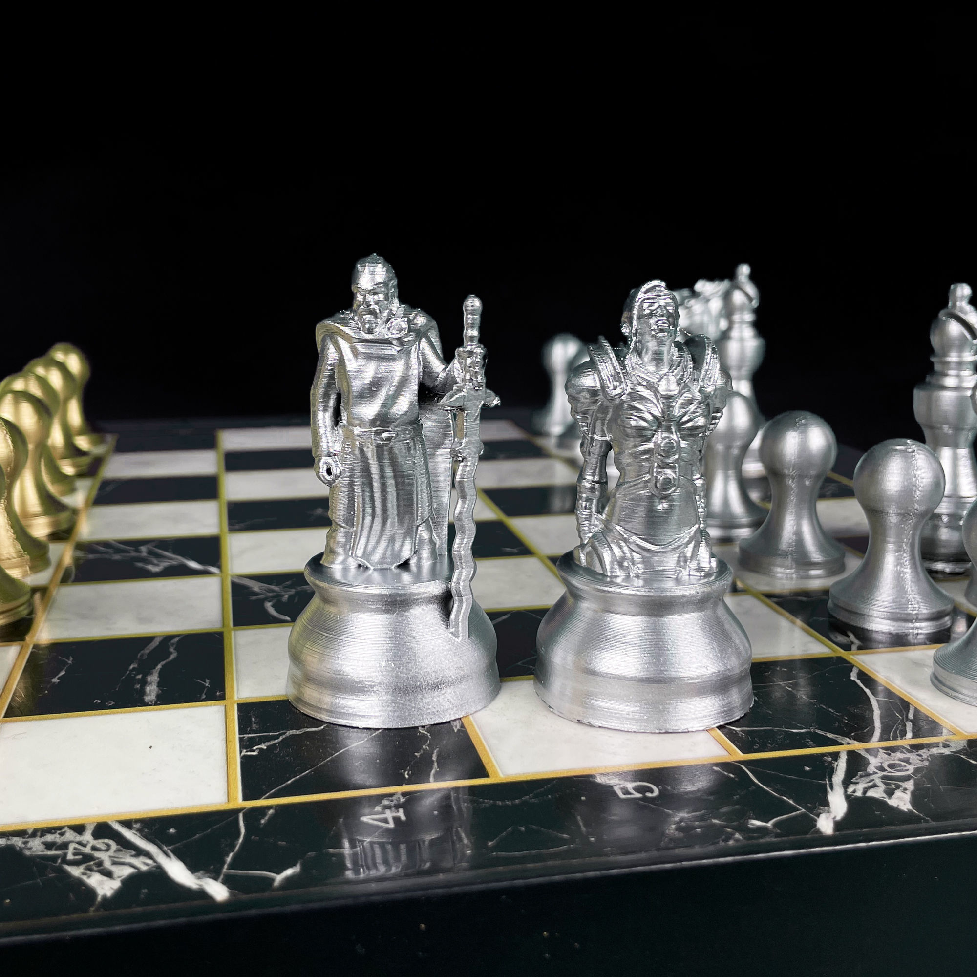 Knight Chess Set - Chevalier Chess 3D model 3D printable | CGTrader