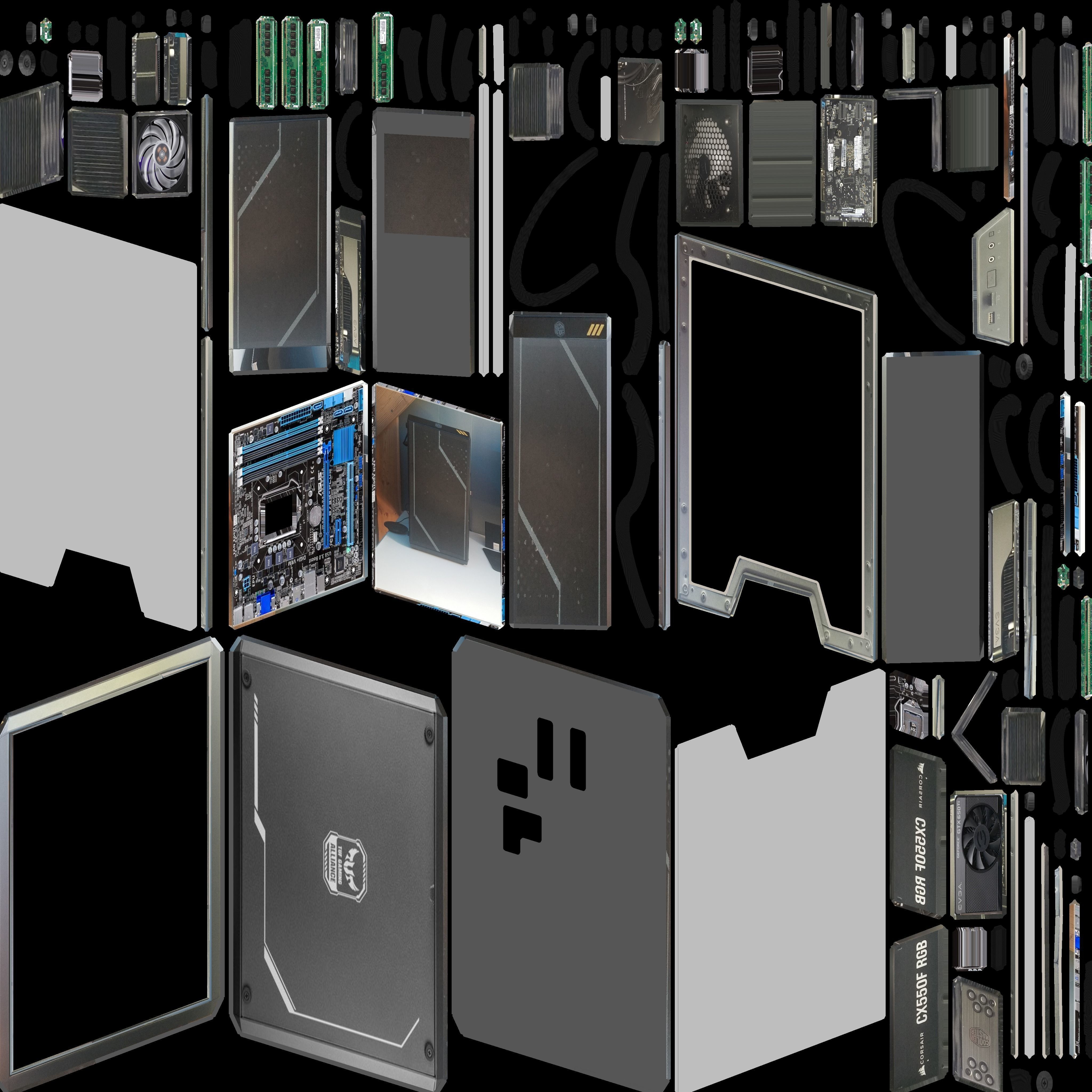 3D model Pc Computer asset low end hardware VR / AR / low-poly | CGTrader