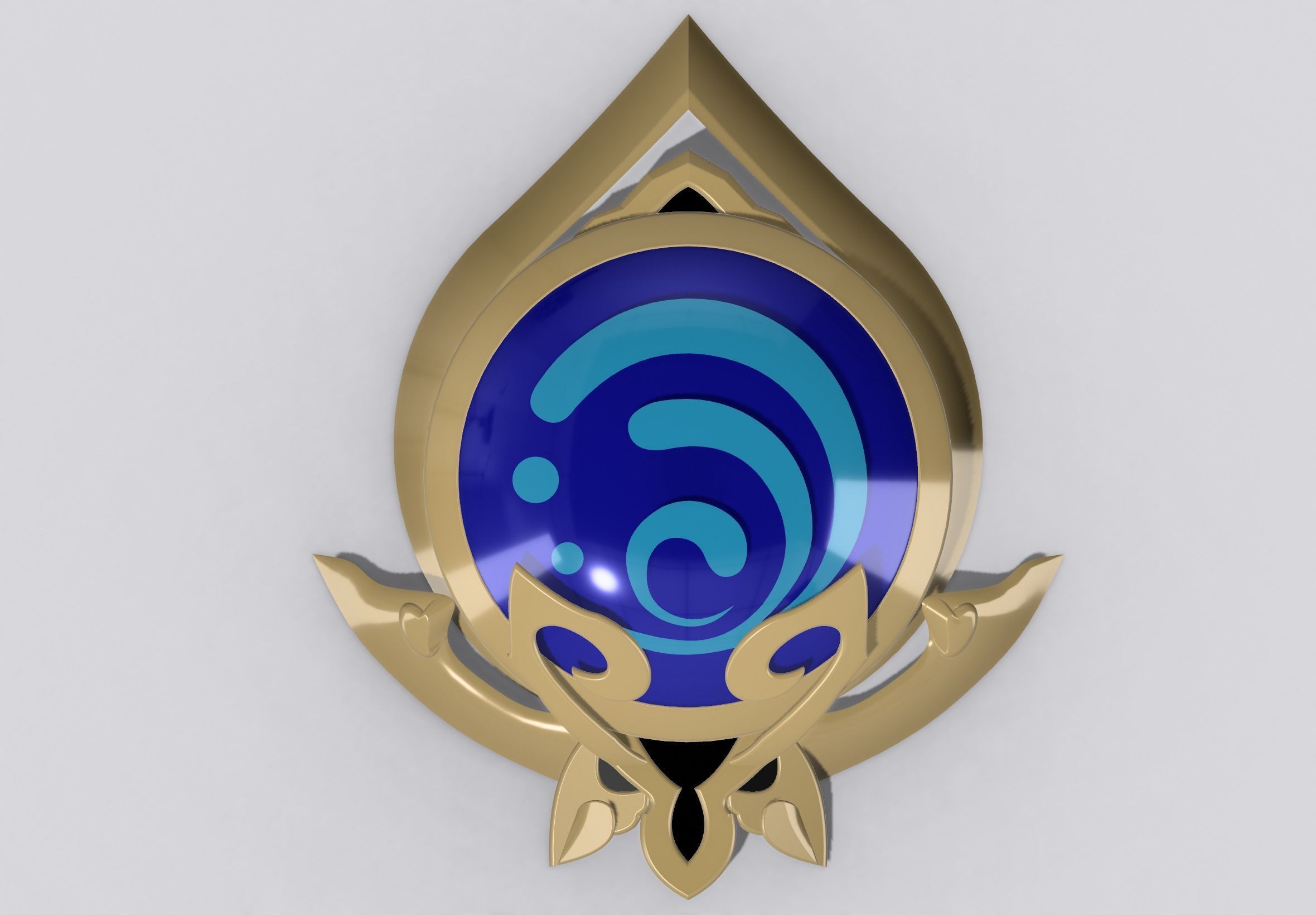 Sumeru Hydro Vision Genshin Impact 3D model 3D printable | CGTrader