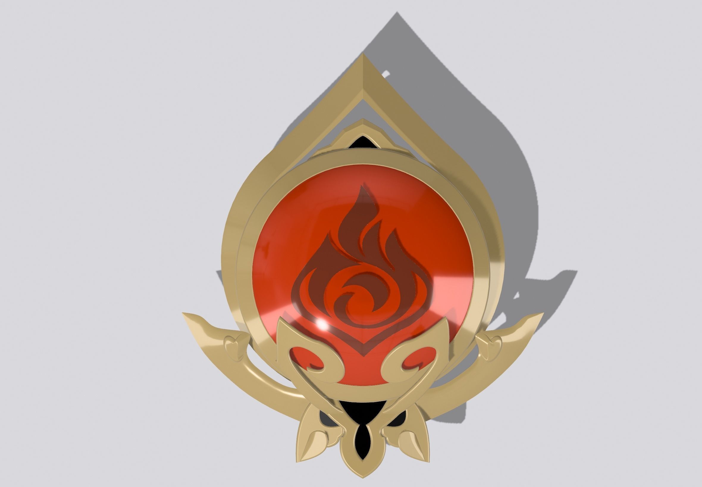 Sumeru Pyro Vision Genshin Impact 3D model 3D printable | CGTrader