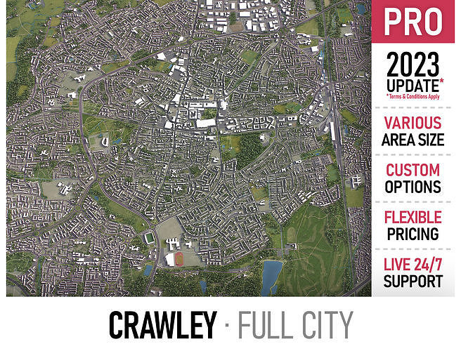 3D model Crawley VR / AR / low-poly | CGTrader