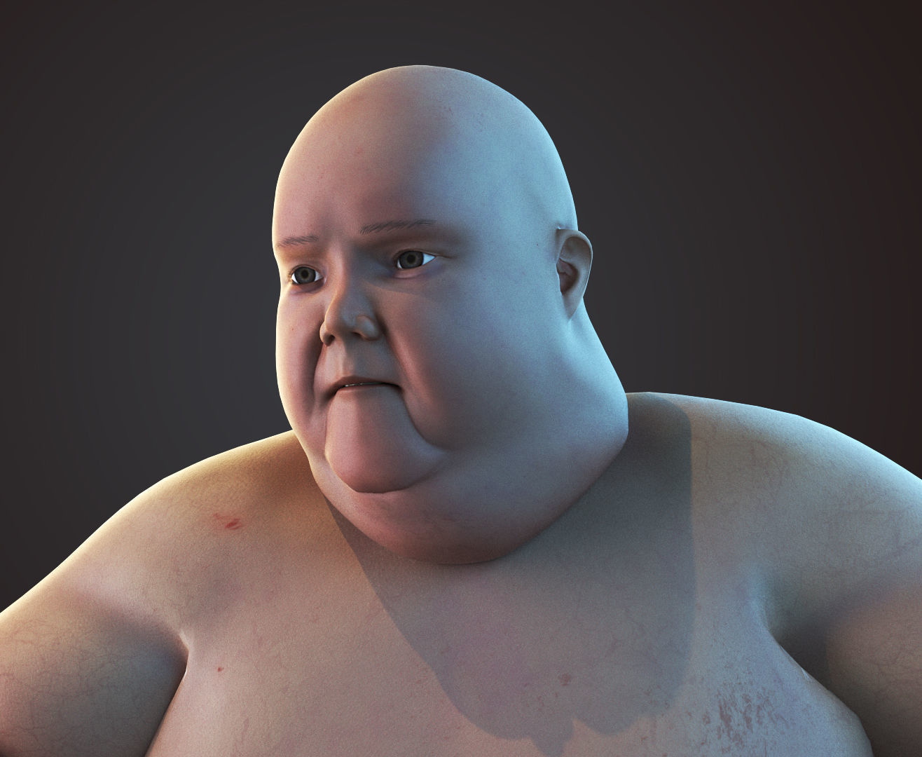 3D model Obese Person VR / AR / low-poly | CGTrader