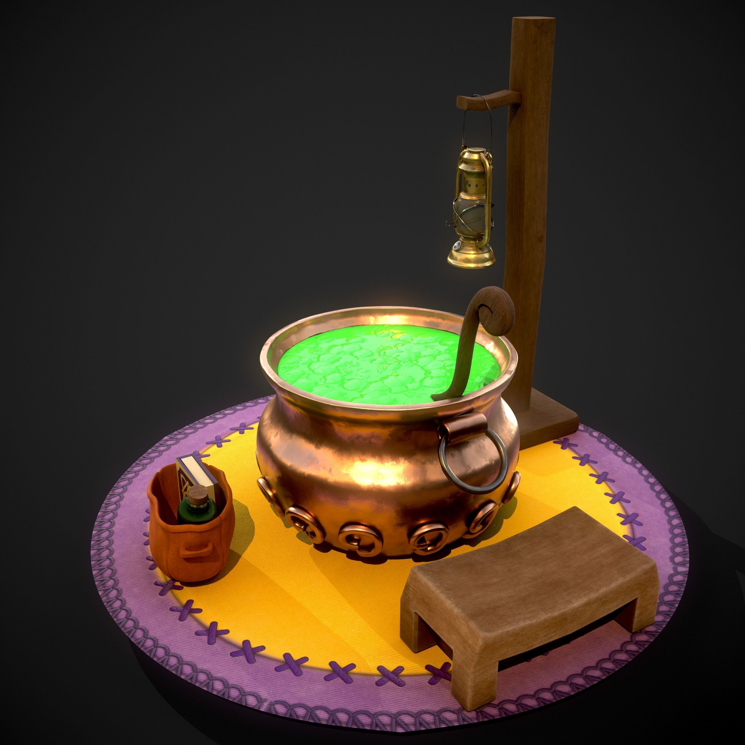 3D model Pot Model with PBR texture VR / AR / low-poly | CGTrader