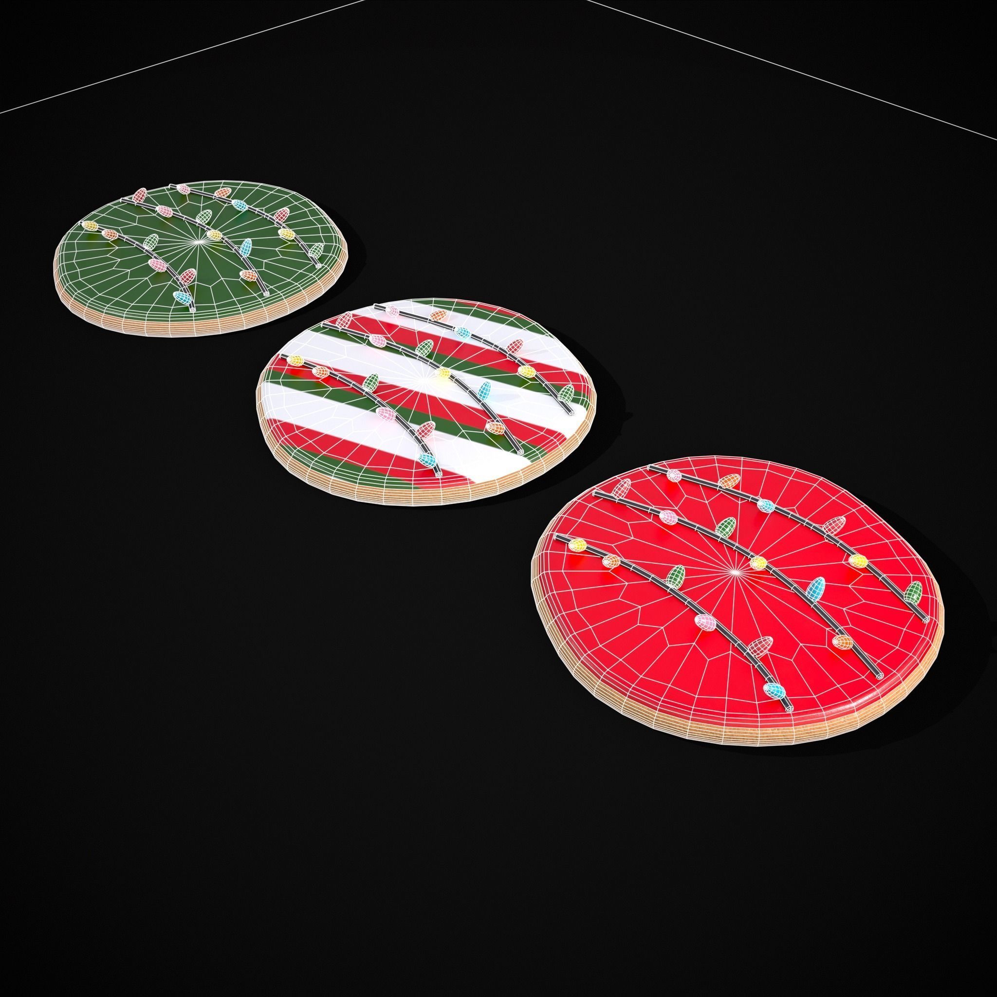 3D model Christmas Lights Cookie VR / AR / low-poly | CGTrader