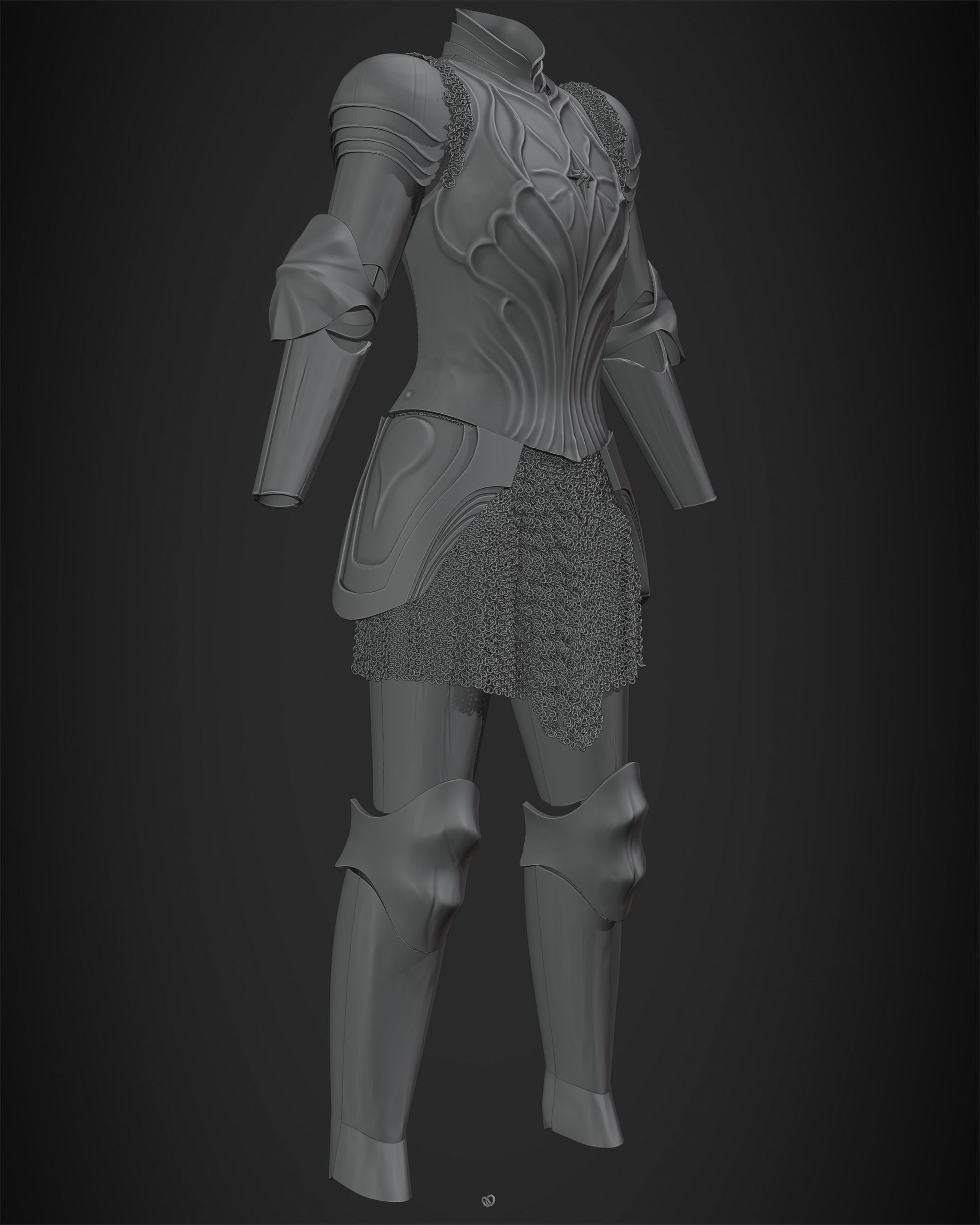 LOTR Galadriel Numenor Armor for Cosplay 3D model 3D printable | CGTrader