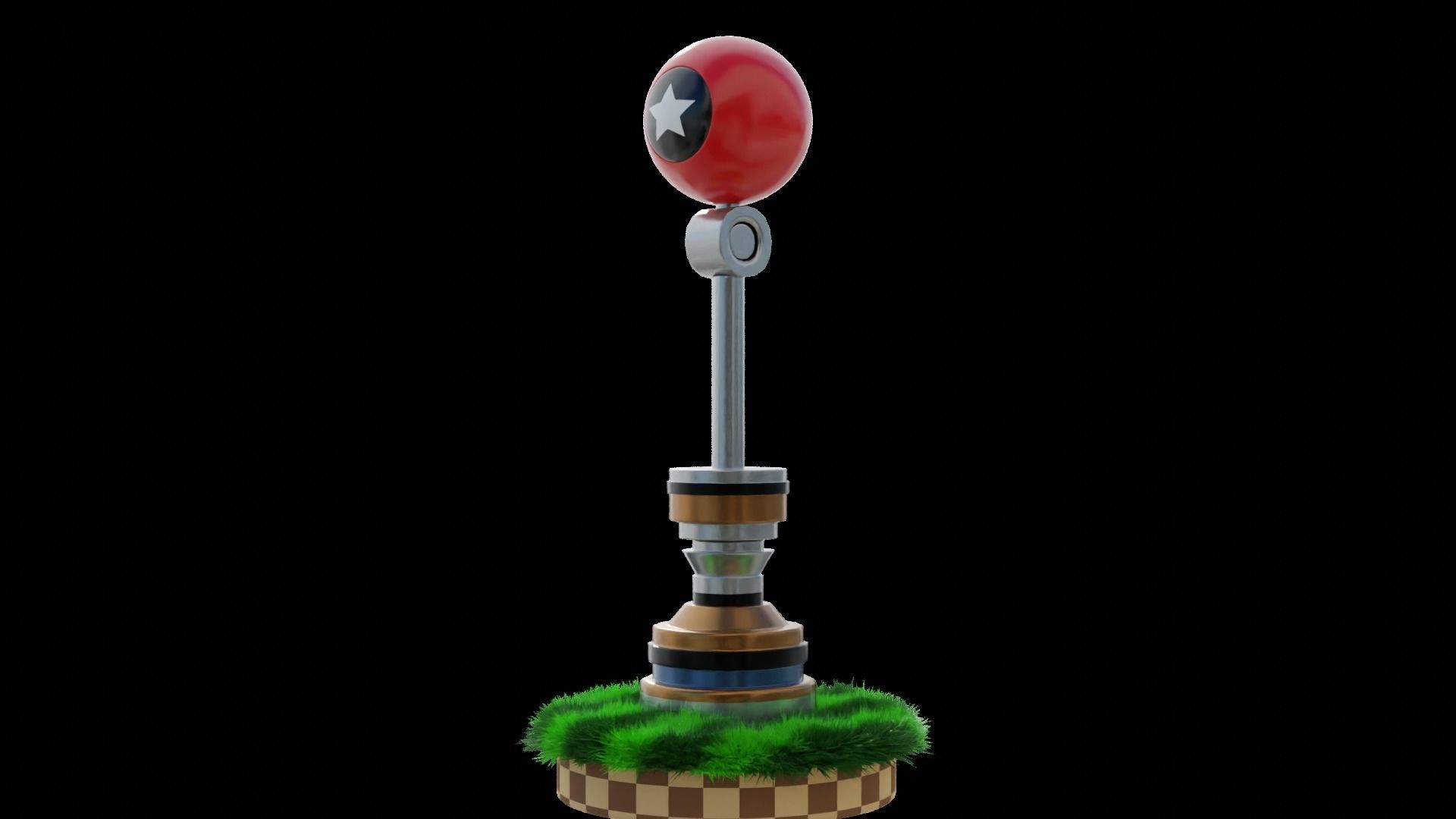 Checkpoint-Sonic The Hedgehog 3D model | CGTrader