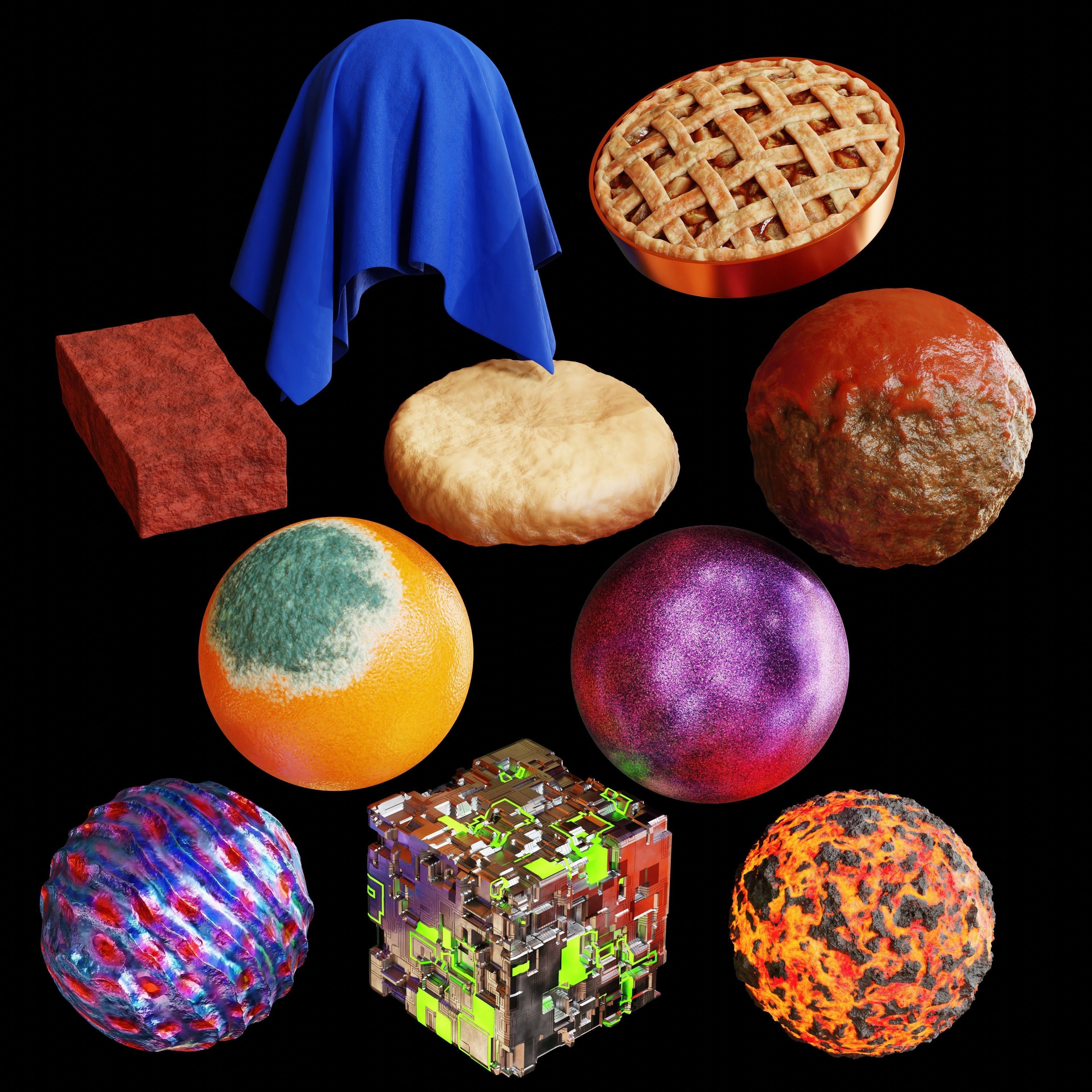 Blender Procedural Material Pack 12 Texture | CGTrader