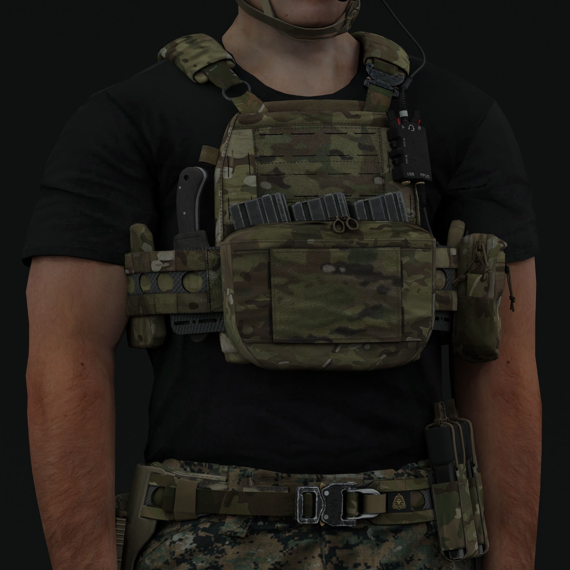 3D model Ferro Concepts DOPE Front Flap VR / AR / low-poly | CGTrader