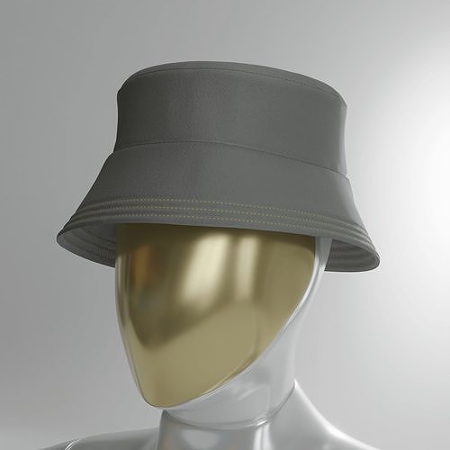 3D model Bucket Hat VR / AR / low-poly | CGTrader