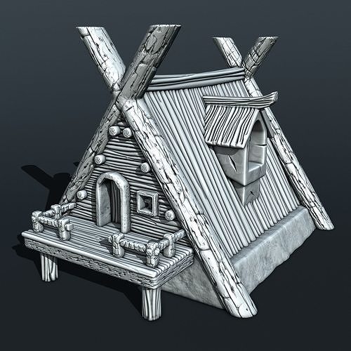 medieval house 3D model 3D printable | CGTrader