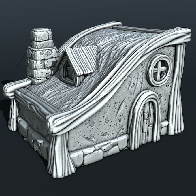 medieval house 3D model 3D printable | CGTrader