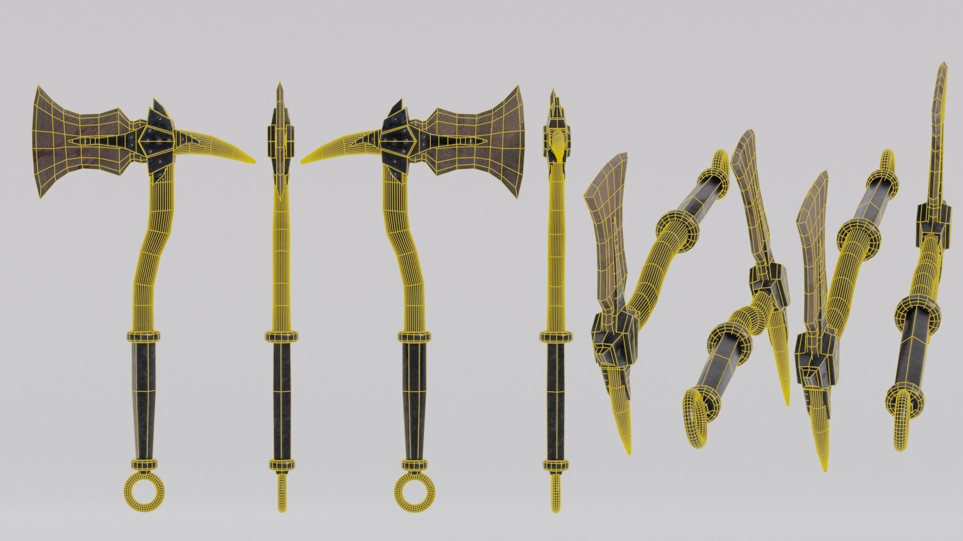 3D model Dragon bon ax VR / AR / low-poly | CGTrader