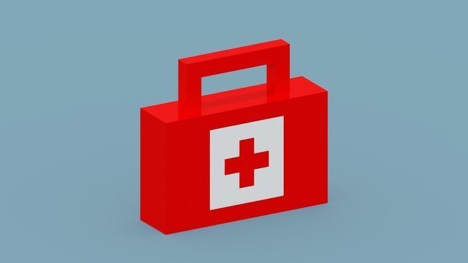 3D model Voxel Medkit VR / AR / low-poly | CGTrader