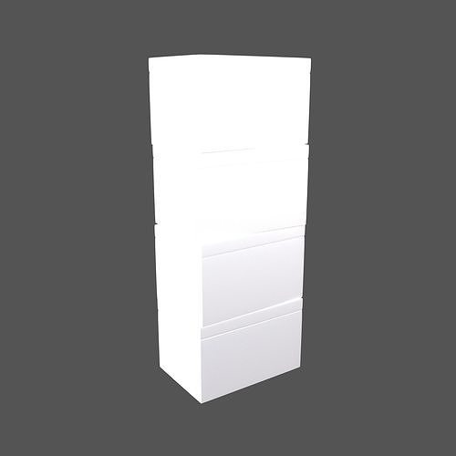 3D model Styrofoam Box Stack v1 001 VR / AR / low-poly | CGTrader