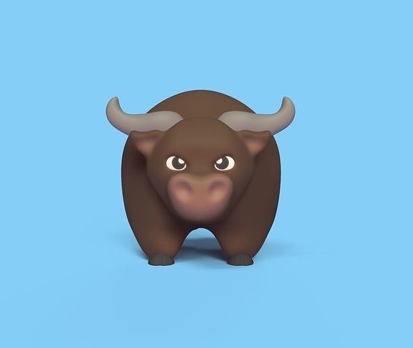 Vintage Stylized Bull
