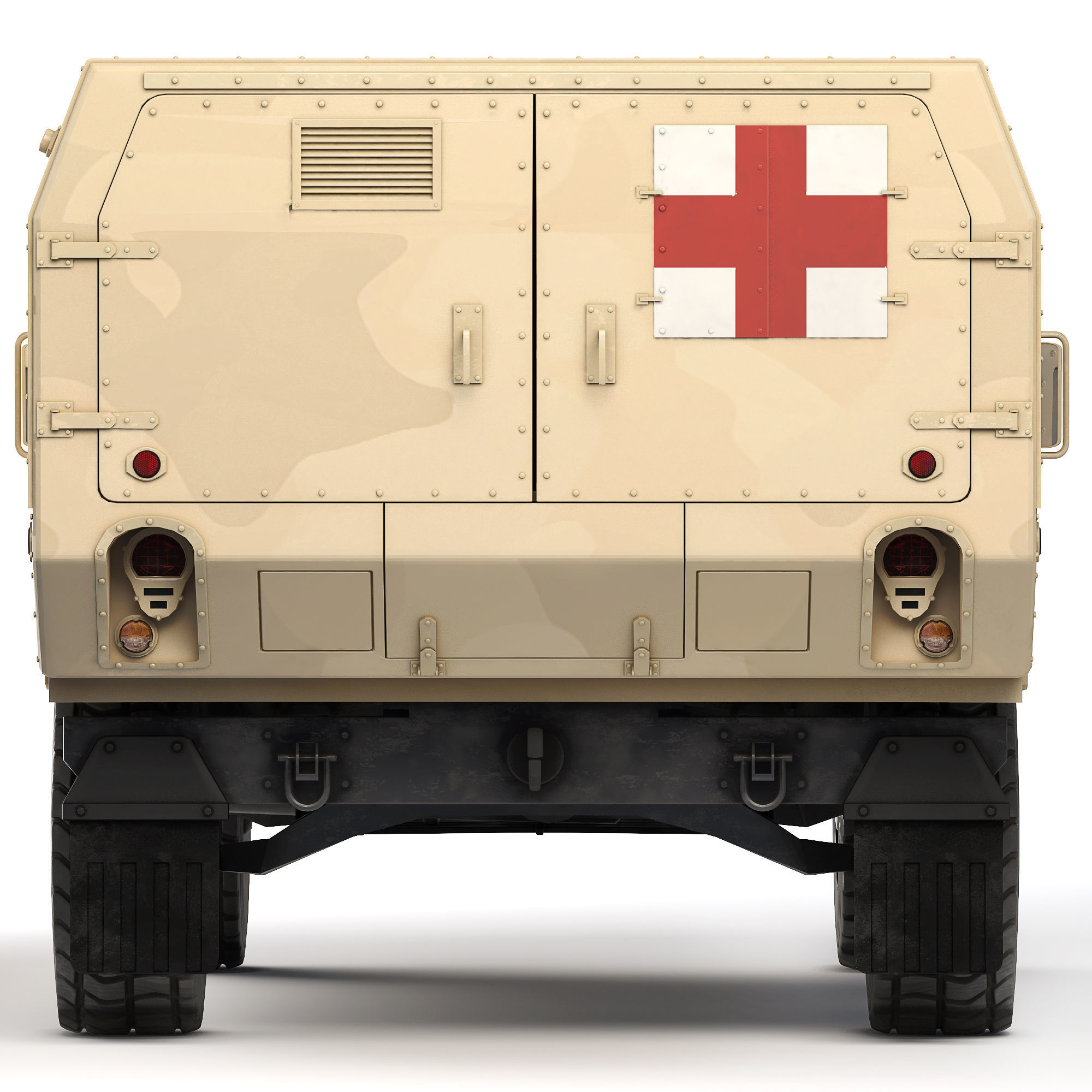 Humvee Military M996A1 Ambulance 2004 3D model | CGTrader