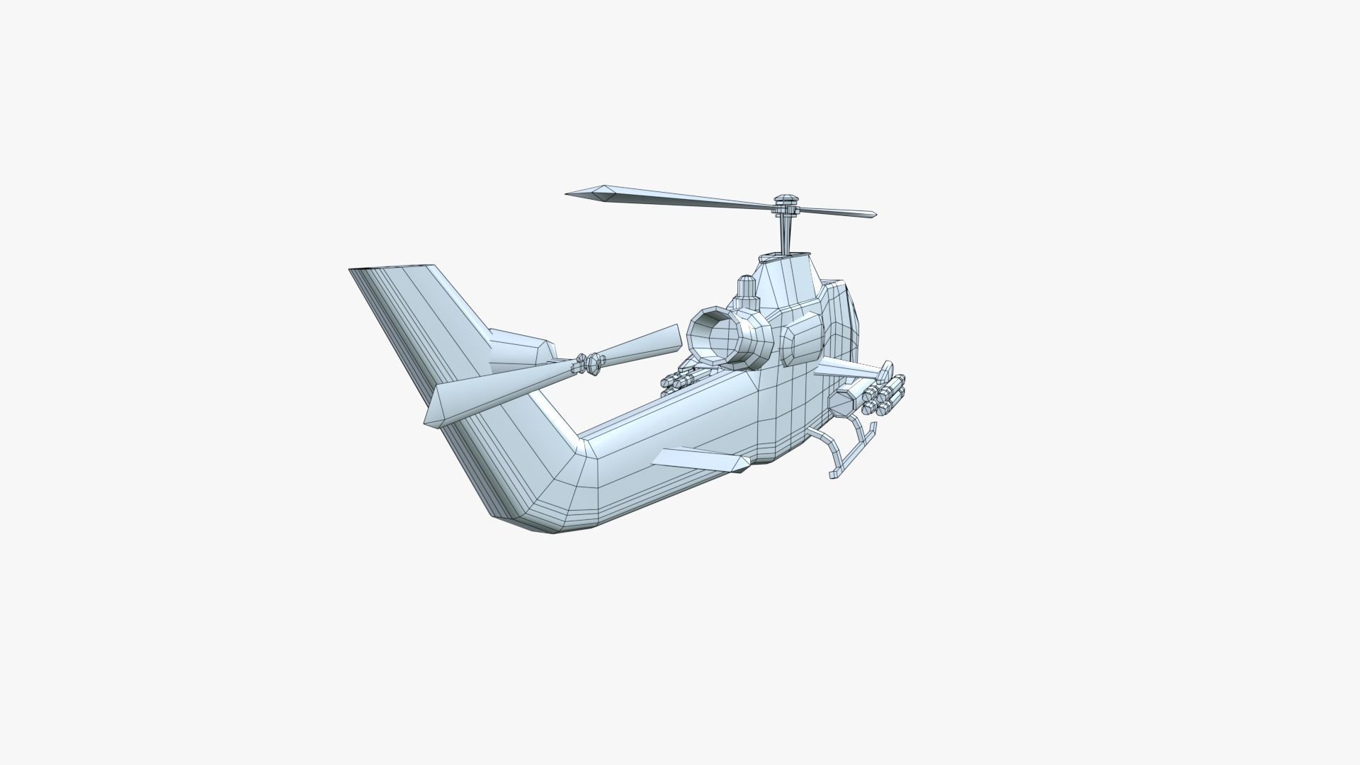 3D model Low Poly Bell AH-1 Cobra VR / AR / low-poly | CGTrader