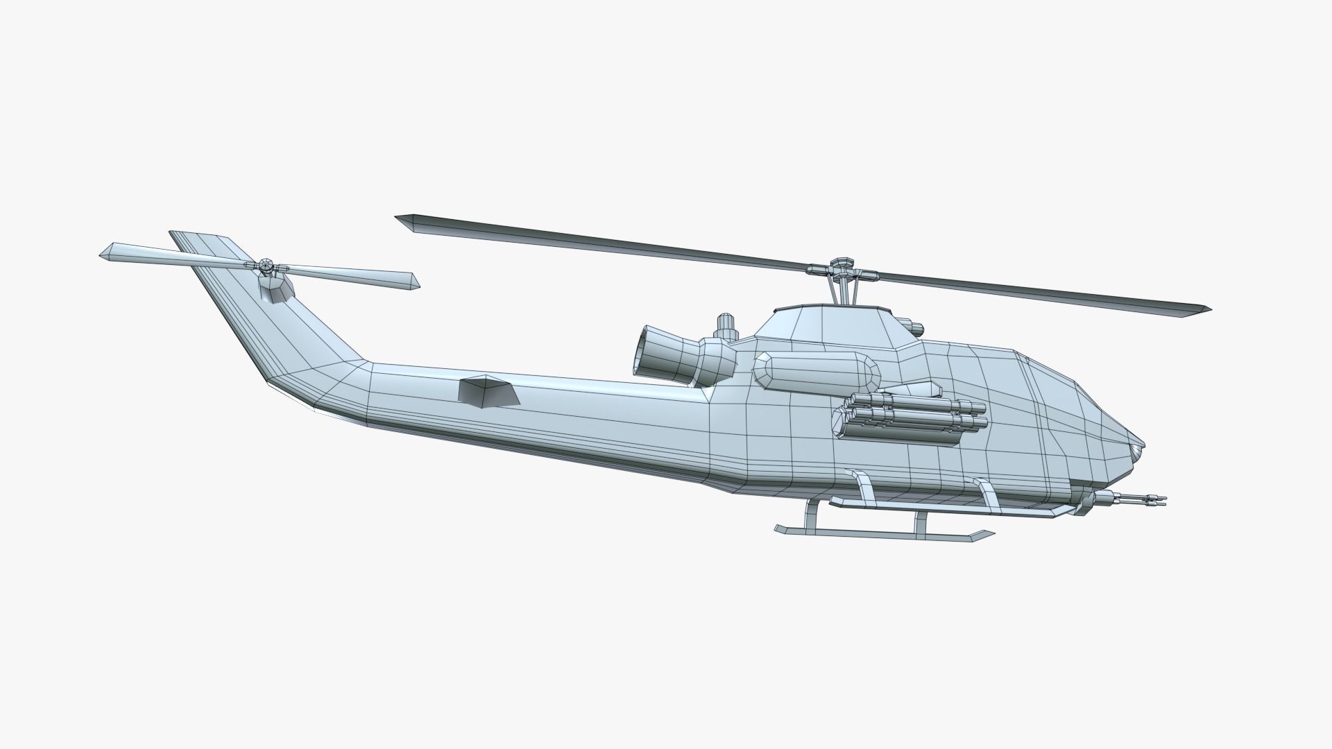 3D model Low Poly Bell AH-1 Cobra VR / AR / low-poly | CGTrader