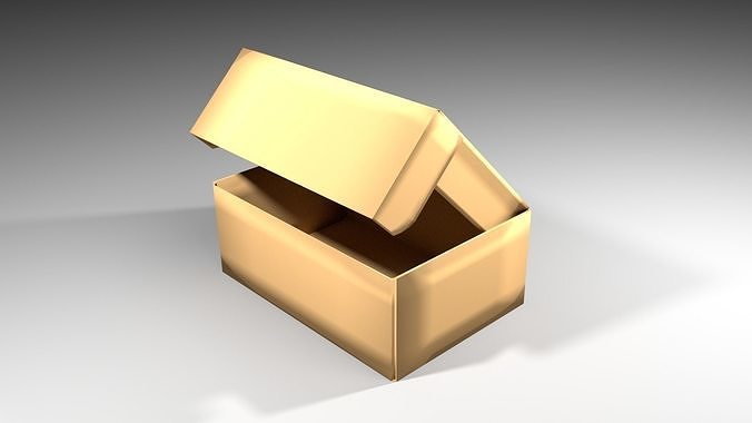 Cardboard Box - Roll-End Tray 3D model | CGTrader