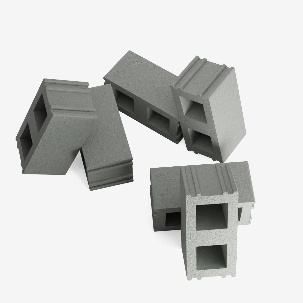 3D model Concrete Construction Blocks VR / AR / low-poly | CGTrader